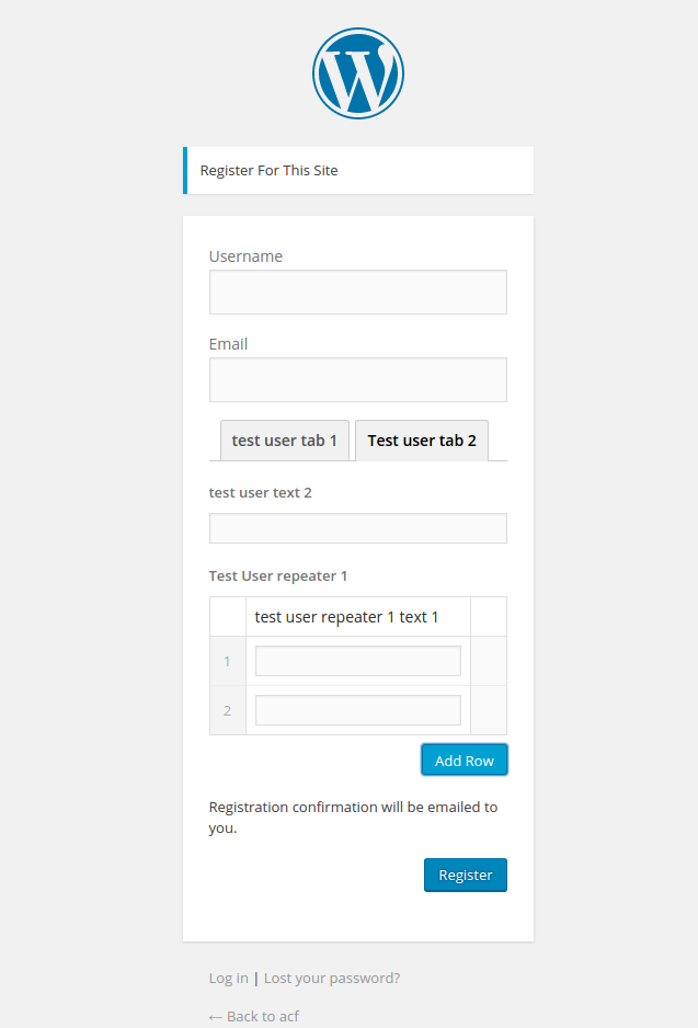 Tabs on front end acf form - ACF Support